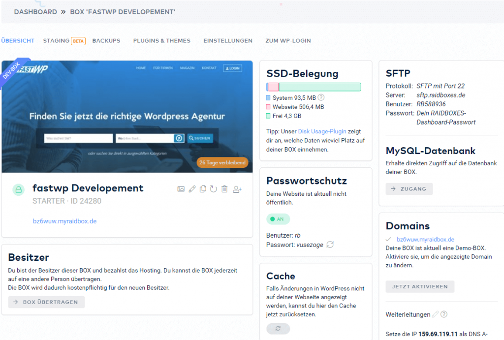 Raidboxes: Managed Wordpress Hosting aus Deutschland » fastWP